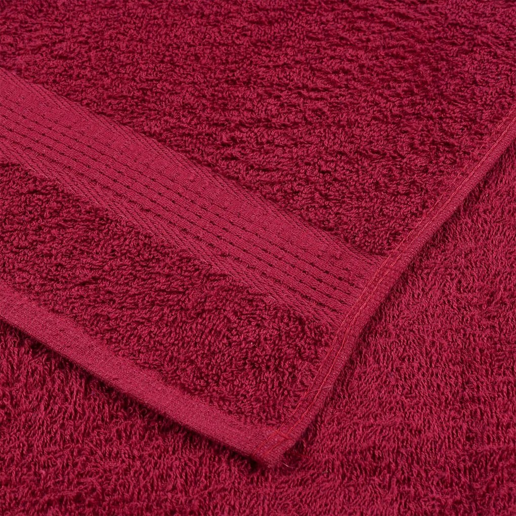 Ručníky FROGN 4 ks bordó 100x150 cm 360 g/m² 136741