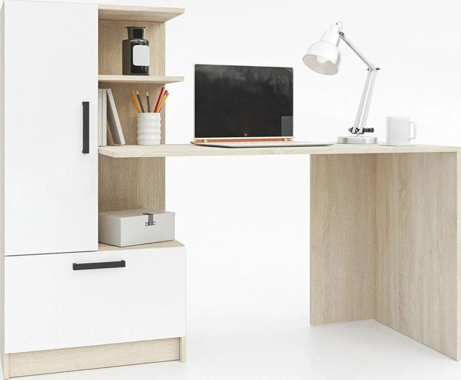 Casarredo - Komfort nábytek Psací, pracovní stůl PRIVAS sonoma/bílá mat