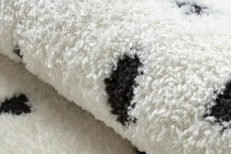 Dywany Łuszczów, Kusový koberec Mode 8508 cream/black, 80x150, bílá, chodba / předsíň