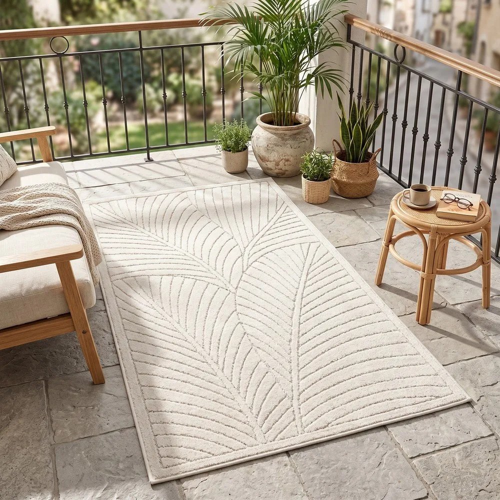 Krémový vnitřní a venkovní běhoun 80x250 cm Nova 1203 – Ayyildiz Carpets