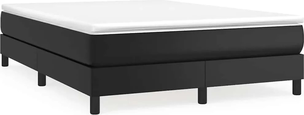 Rám postele s boxspringem černá 140 x 200 cm umělá kůže 3120700