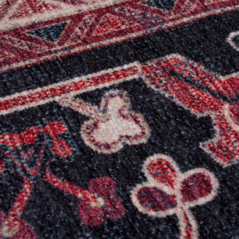 Flair Rugs, Kusový koberec Hebden Windsor Red, 200x290, červená, ložnice