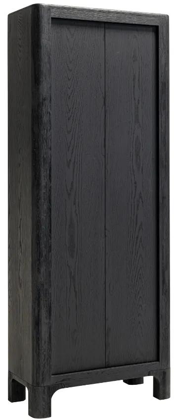 Tmavě hnědá dubová šatní skříň Richmond Baccarat 230 x 90 cm