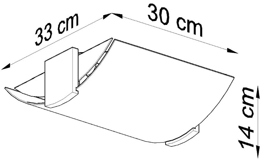 Stropní svítidlo Emilio, 1x mléčné skleněné stínítko, dřevo v barvě wenge