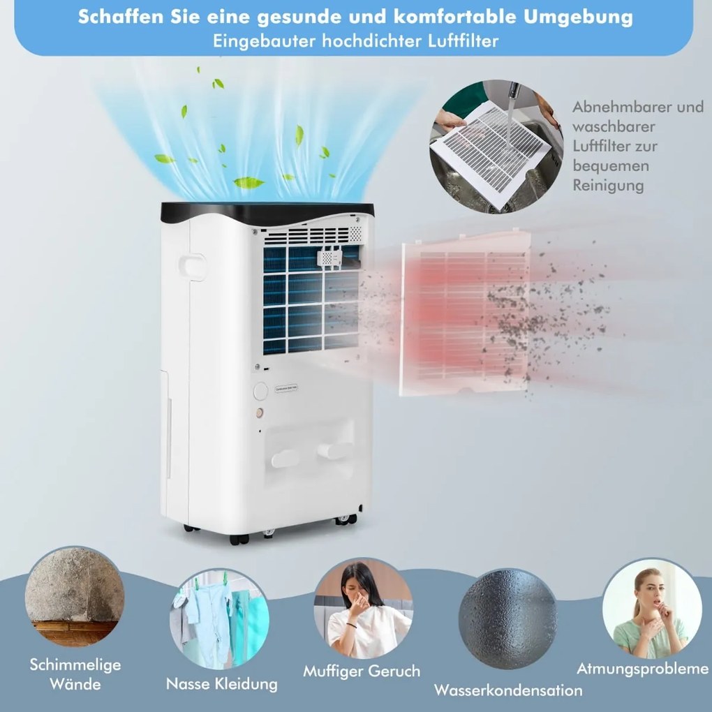 Costway Dehumidifier room dehumidifier mobile dehumidifier electric dehumidifier