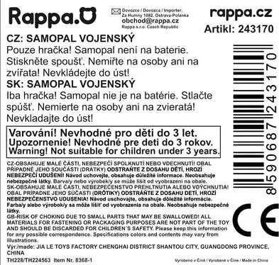 RAPPA Samopal mechanický se zvukem / 40 cm