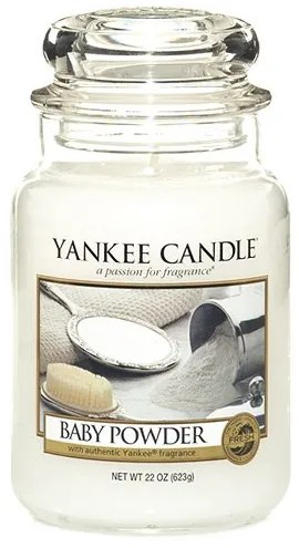 Yankee candle Vonná svíčka ve skle - dětský pudr, 623g