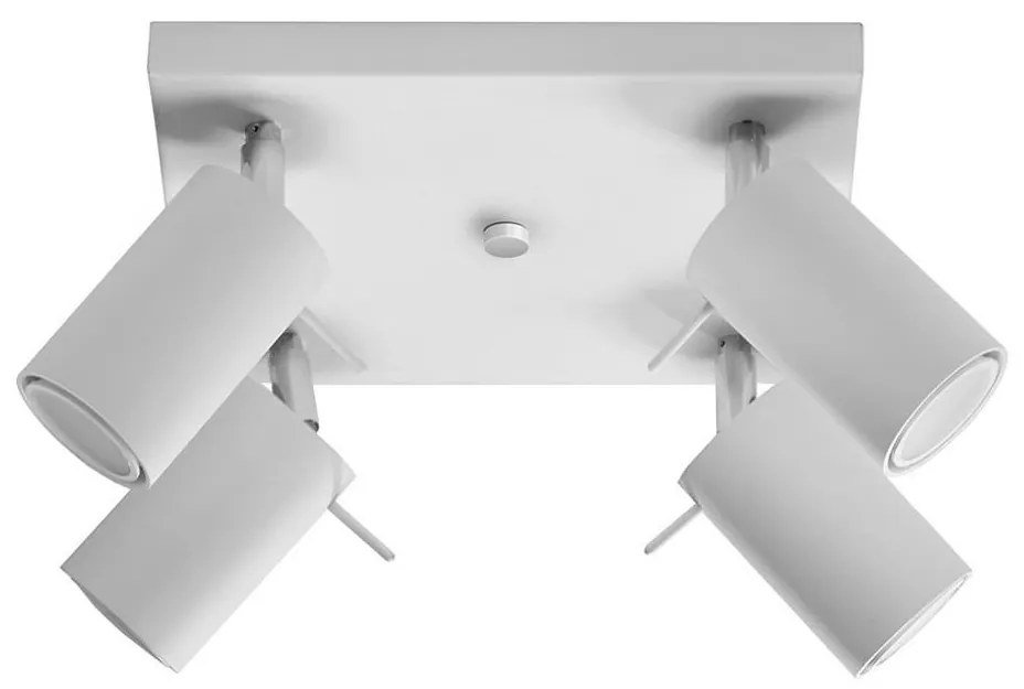 Sollux SL.0090 - Bodové svítidlo RING 4 4xGU10/10W/230V bílá