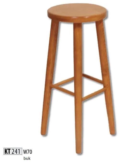 HMmax Barová židle KT 241 buk masiv Barevné provedení dřeva: natural - přírodní