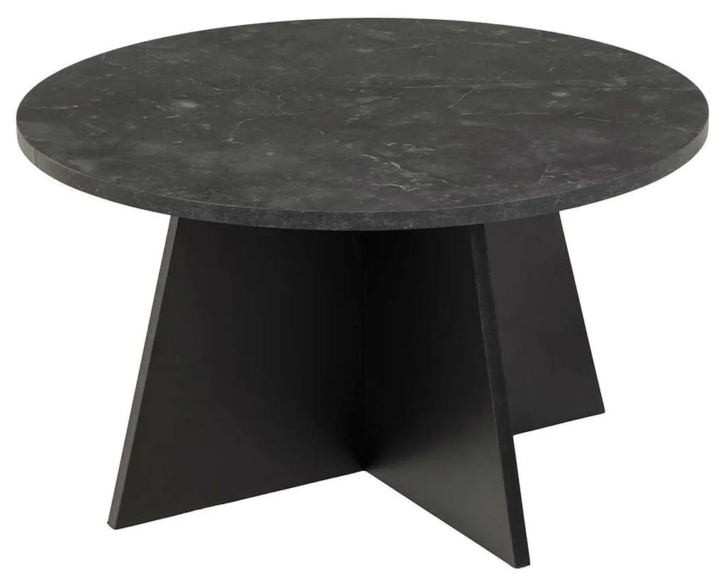 ACTONA Příruční stolek Axis černá 40 × 70 × 70 cm