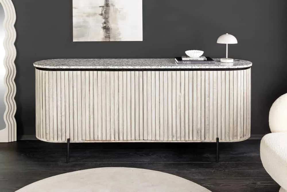 Designová komoda Xeraphina 172 cm šedé mango