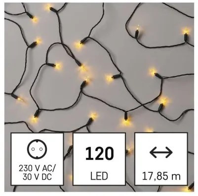 LED vánoční řetěz Tradit 17,85 m vintage