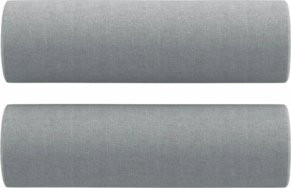 3místná pohovka s polštáři světle šedá 180 cm textil 3200790