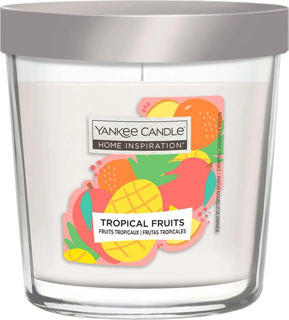 Yankee Candle Vonná svíčka ve skle Home Inspiration Tropical Fruits, 200 g