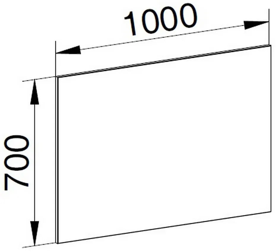 Mereo Mereo, Zrcadlo 1000x700x20 mm, CN694