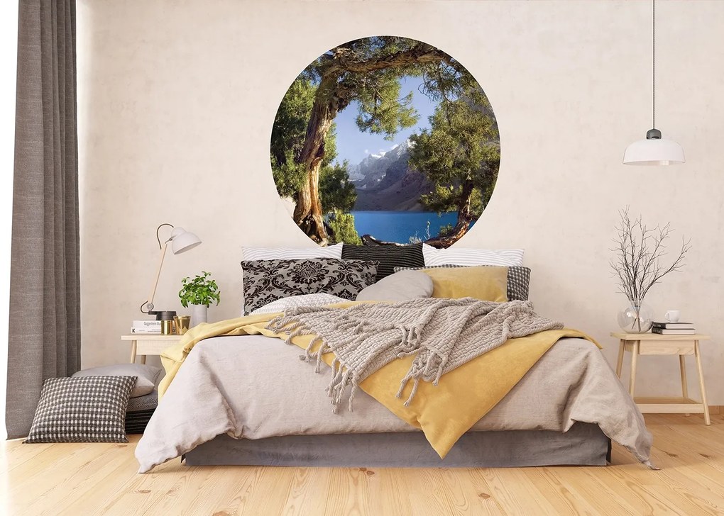 Samolepící vliesová fototapeta na zed' Výhled na Horské Pásmo | 140 x 140 cm | DCR3314