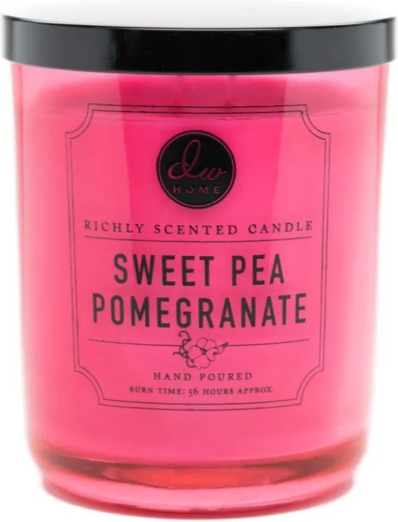 DW Home Vonná svíčka ve skle Sweet Pea Pomegranate 26,2oz