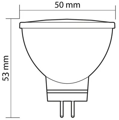 LED žárovka GU5,3 MR16 McLED 4,6W (35W) neutrální bílá (4000K), reflektor 12V 100° ML-312.159.87.0