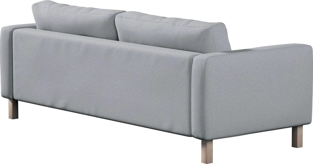 Potah na pohovku IKEA Karlstad, 3-místná, rozkládací barva šedá látka pletený vzor