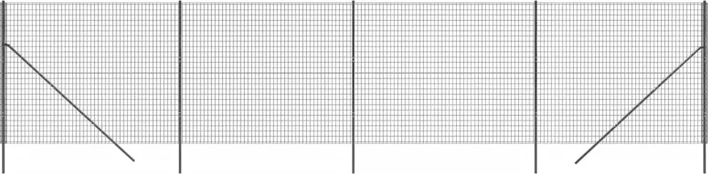 Drátěný plot antracitový 1,4 x 10 m pozinkovaná ocel 154195