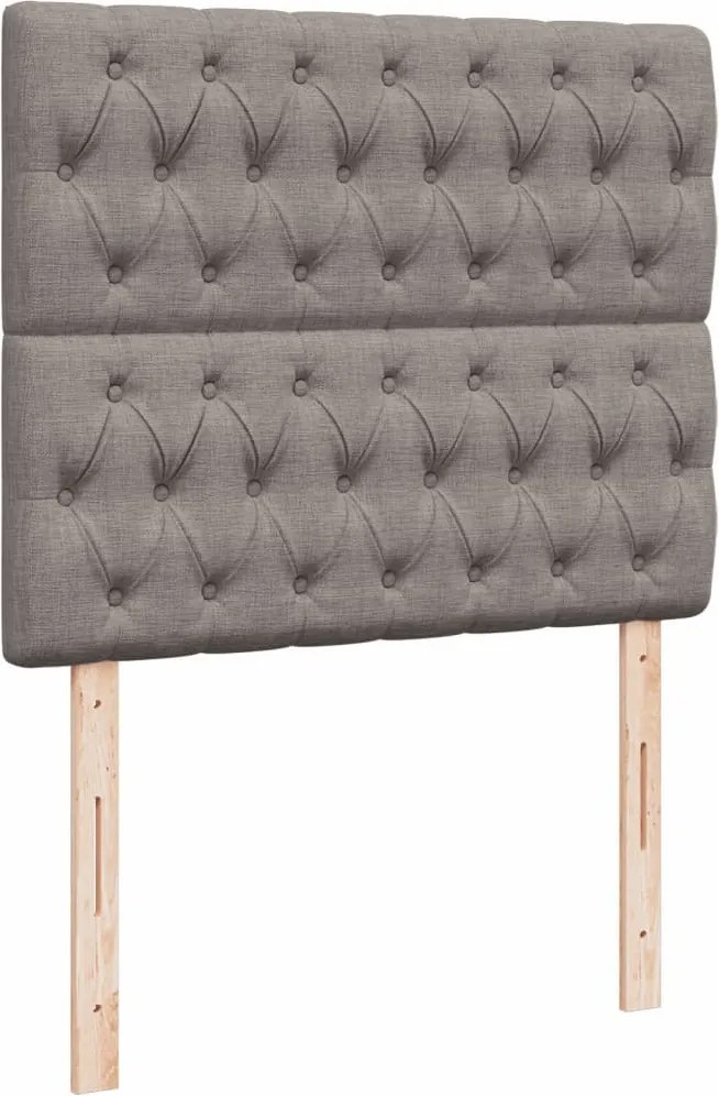Box spring postel s matrací taupe 120x190 cm textil 3291618