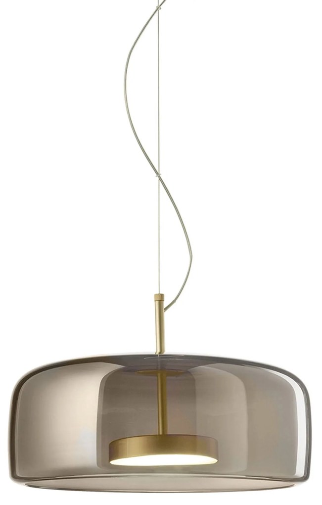 Toolight, LED stropní závěsné svítidlo APP310-1CP, zlatá-šedá, OSW-03897