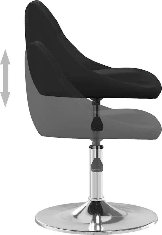 Jídelní židle 2 ks černé umělá kůže 335160