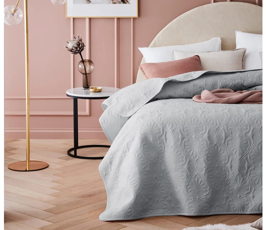 Room99 Přehoz na postel Prošívaný LEILA Barva: Růžová, Velikost: 240 x 260 cm