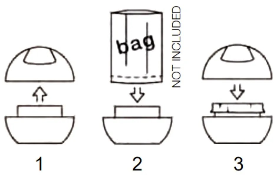 Bílý plastový odpadkový koš 1 l Bowl – Spirella