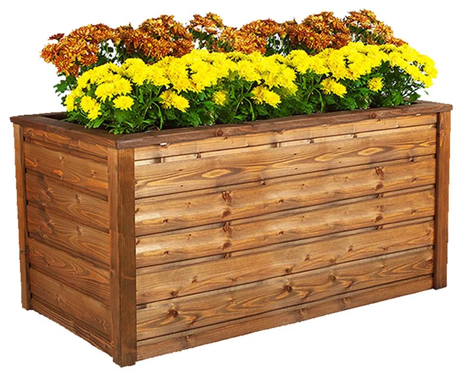 Dřevěný truhlík TATRAN 110/150 - GIGANT 110x55x50 s mříží na popínavé rostliny