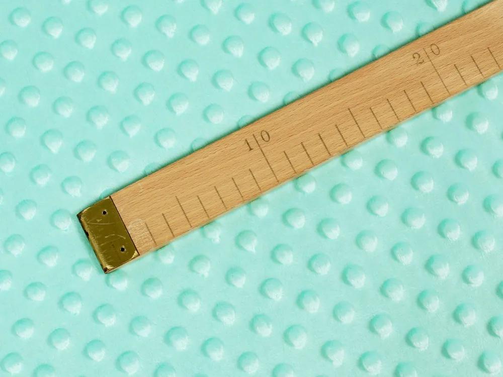 Biante Dětský povlak na polštář Minky 3D puntíky MKP-003 Mintový 50 x 50 cm