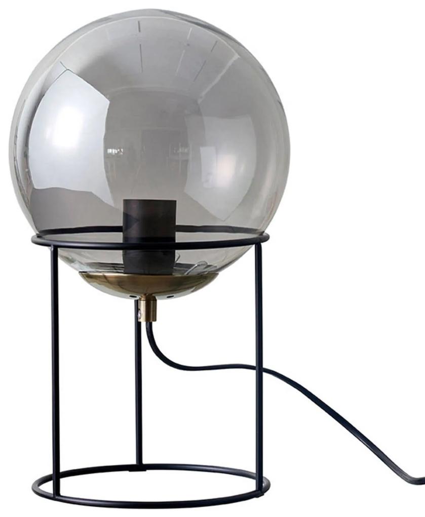 Dyberg Larsen Moon stolní lampa koule ze skla kouř