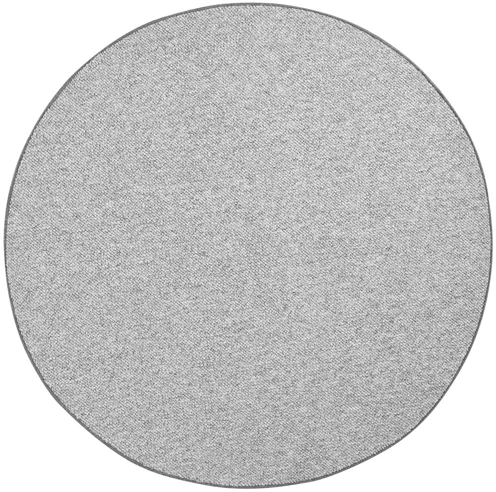BT Carpet, Kusový koberec Wolly 102840 kruh, 200x200 (průměr) kruh, šedá, ložnice