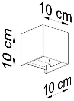 Nástěnné LED svítidlo SOLLUX Luca 6W 3000K IP54 SL.0545 černá