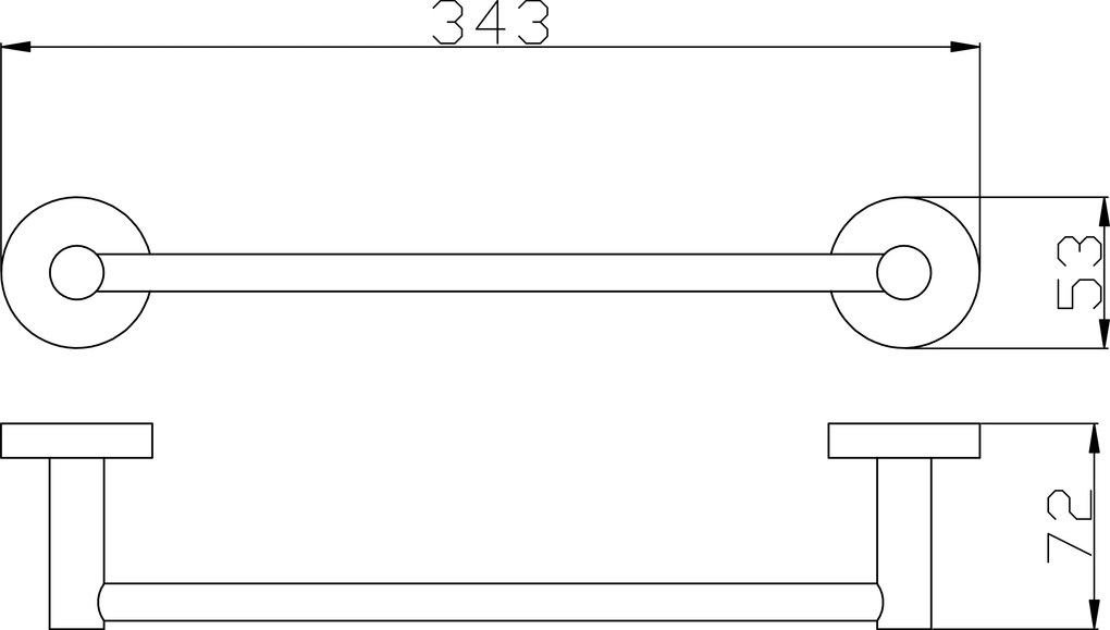 Slezák - RAV Držák ručníků 343 mm COLORADO - COA0701/30Z, Zlatá lesk