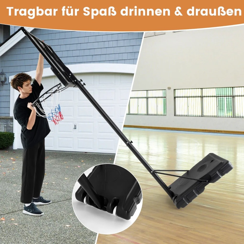 Costway Outdoorový basketbalový koš se stojanem a zátěžovou taškou