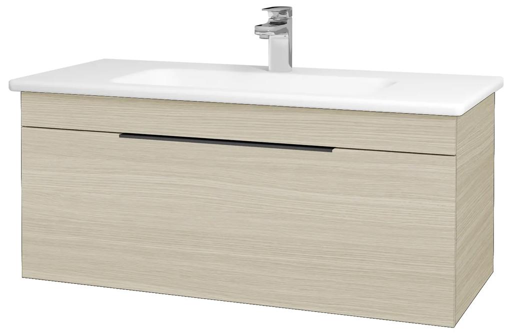 Dřevojas Koupelnová skříň ASTON SZZ 100 Varianta: N01 Bílá lesk / Úchytka T04 / IND Individual