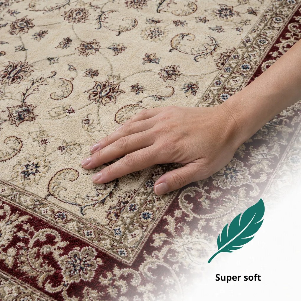 Angel Carpet, Kusový koberec Sultan 21 Red, 160x230, červená, kancelář