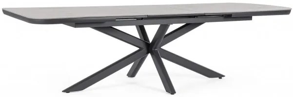 BIZZOTTO Rozkládací jídelní stůl PASCAL 200-260x100 cm antracit