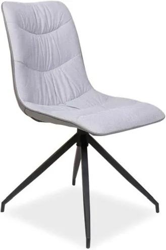 Casarredo Jídelní čalouněná židle MALUS šedá