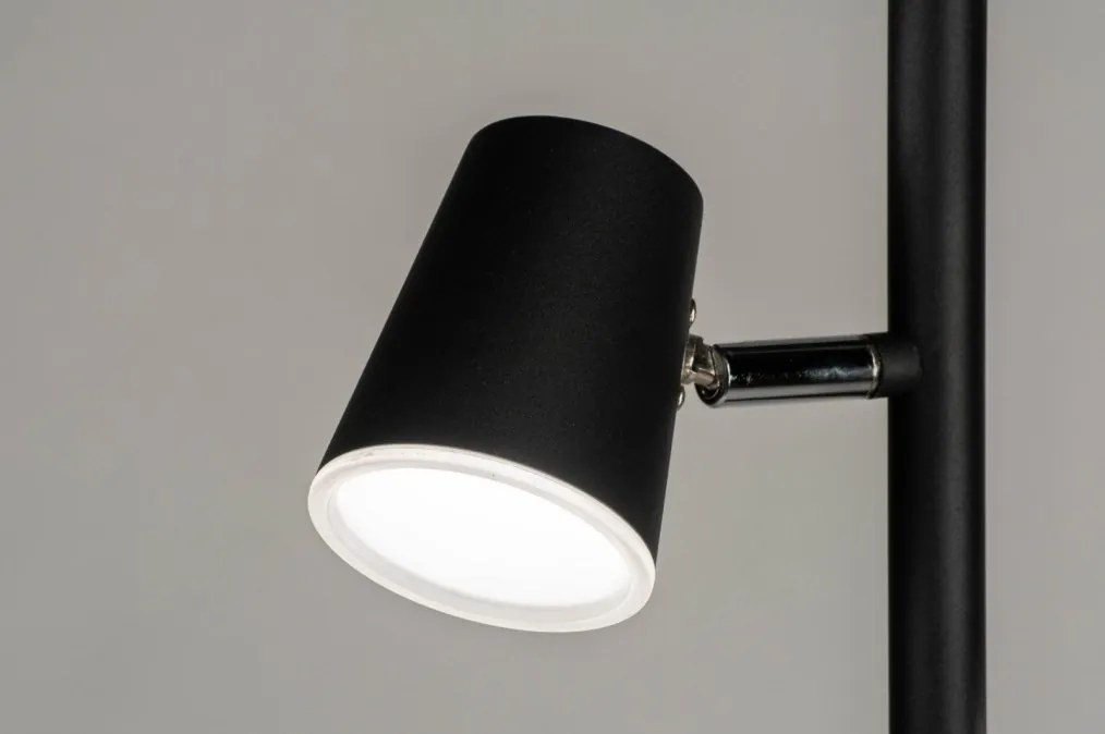 Stojací designová LED lampa se stmívačem Ferranta Black
