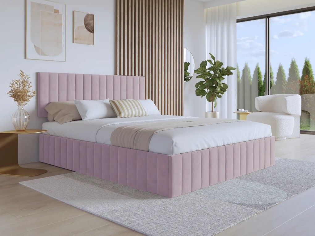 Eka Čalouněná postel PARIS - Kronos 120x200 cm Barva látky: Grafit (Kronos 34)