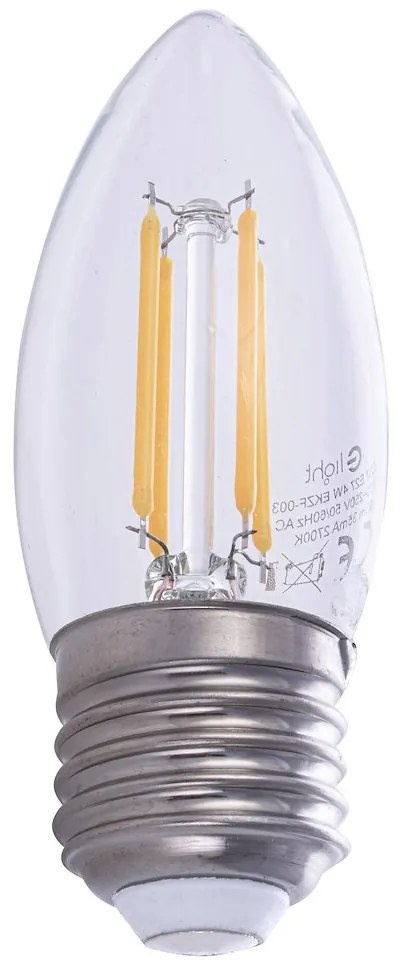 Dekorační LED žárovka E27 teplá 2700k 4w 470 lm