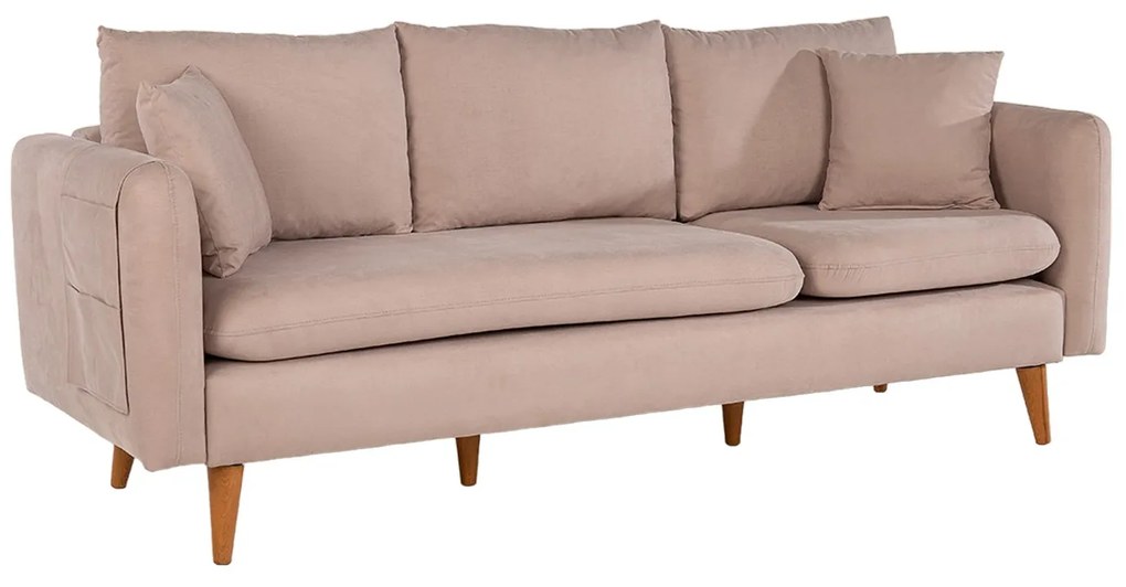 Hanah Home Pohovka SOFIA světle hnědá 215 cm