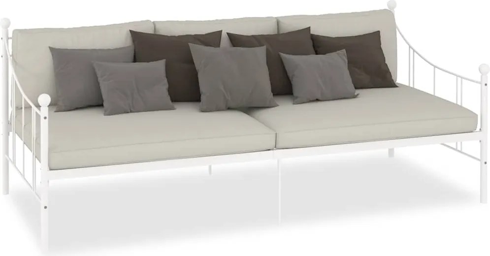 Rám denní postele bílý kov 90 x 200 cm 284668