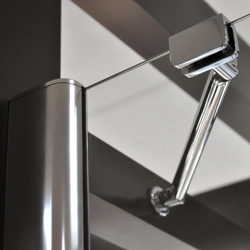 Jednokřídlé sprchové dveře pro instalaci do niky TDN1 2019 mm 295–320 525 875–910 Transparent S Stříbro TDN1/900 726-9000000-01-02