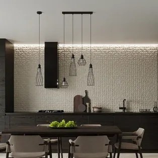 Závěsné svítidlo SOLLUX SUBA 3P černé E27 3x15W bez žárovky SL.1166