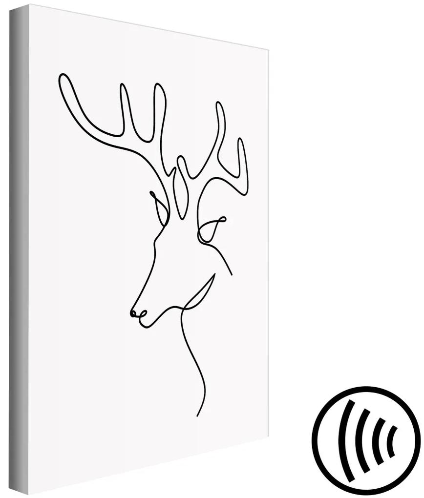 Obraz Přemýšlející jelen (1 panel) vertikální