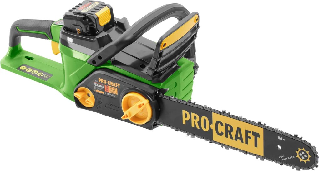 Procraft PKA40Li 40V SET - akumulátorová řetězová pila (s 4 Ah akumulátorem a nabíječkou)