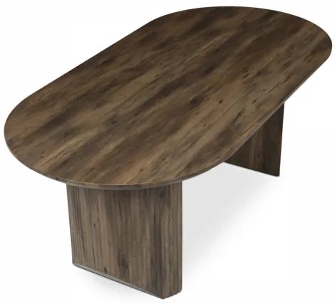 Stůl jídelní 200x100 MDF 3D dekor ořech HT-W1578 WAL
